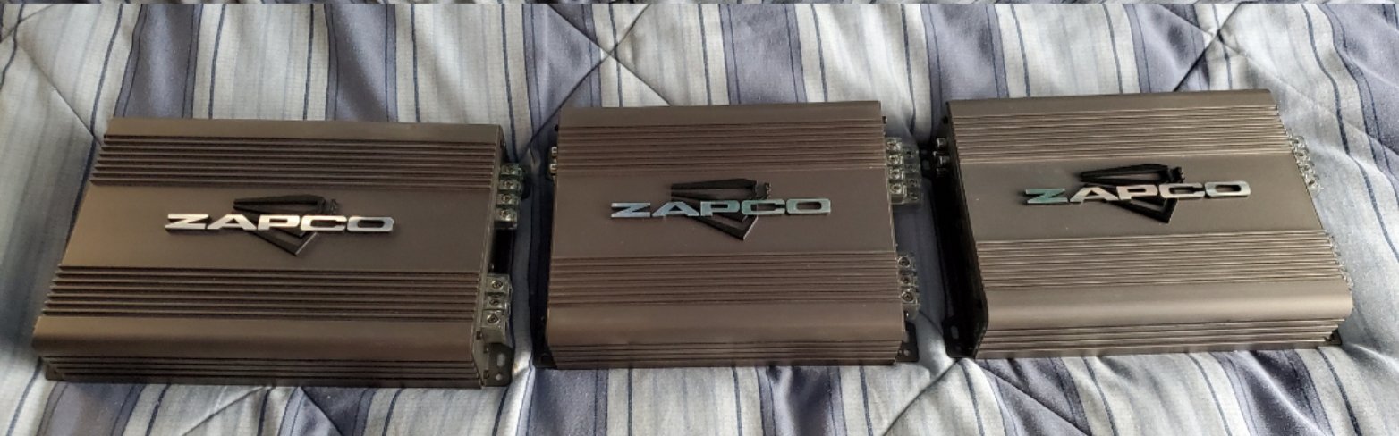 3 matching zapco amps - For Sale: Car audio related equipment only ...