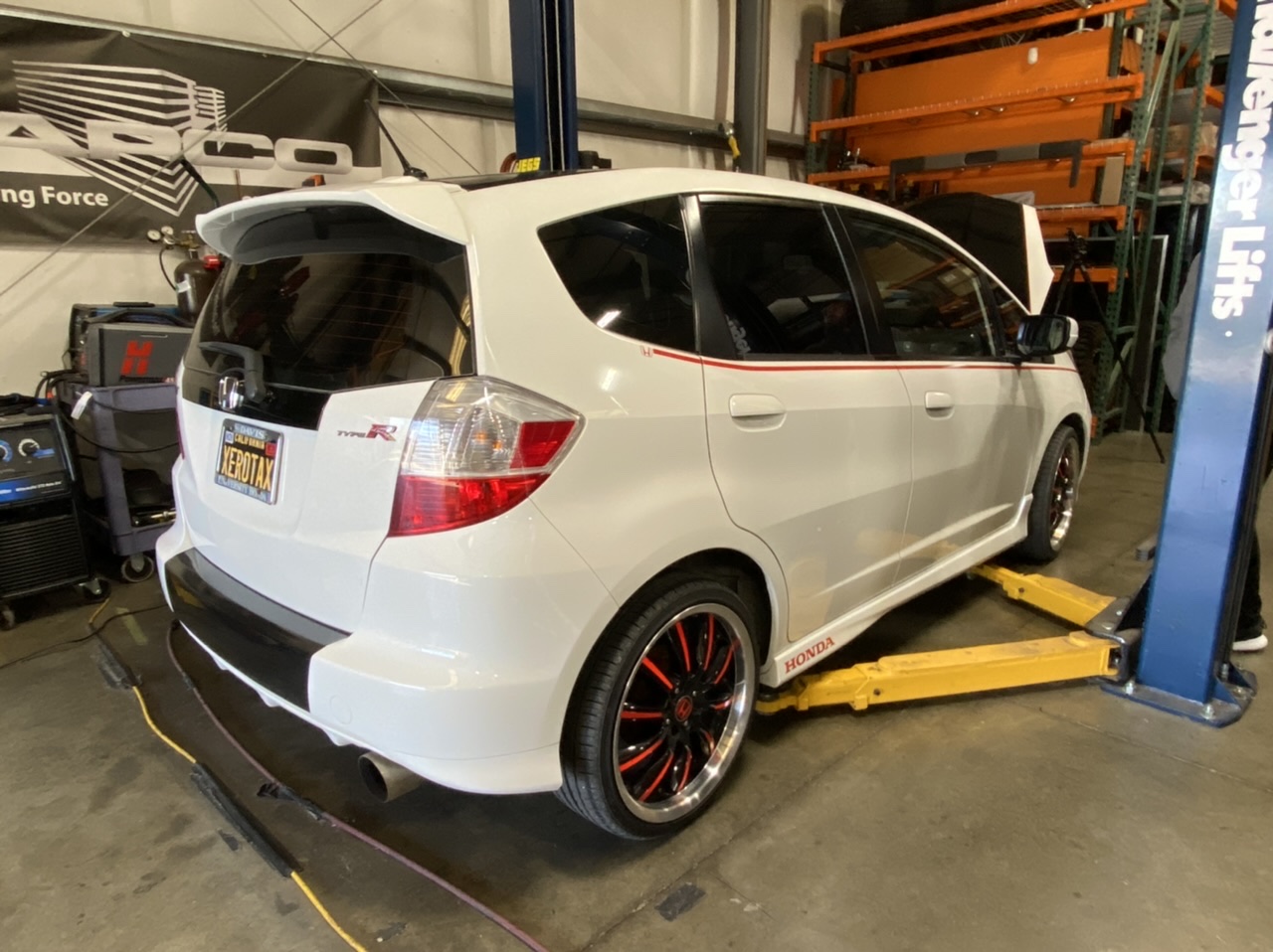 lowering a 2009 Turbo Honda Fit - BC Racing Coilovers - Just Meade ...